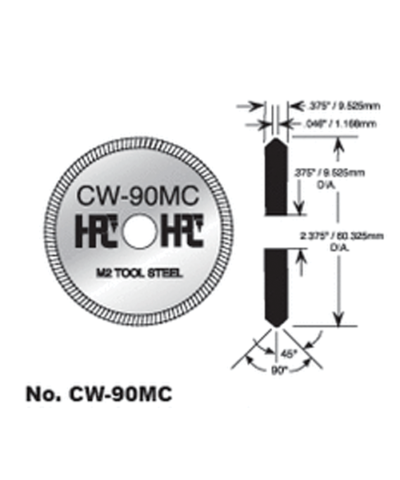 HPC CW90-MCC Replacement Cutter Wheel for 1200 Series Machines ...
